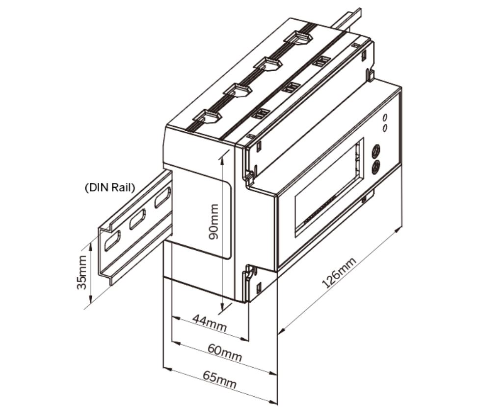 CET PMC-340A-A (100 A Direct Input) – Three-Phase Digital Energy Meter ...